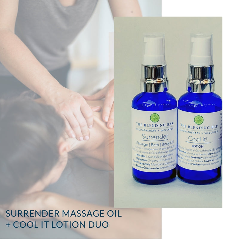 Duo: Surrender Massage Oil + Cool it! Lotion – The Blending Bar ...